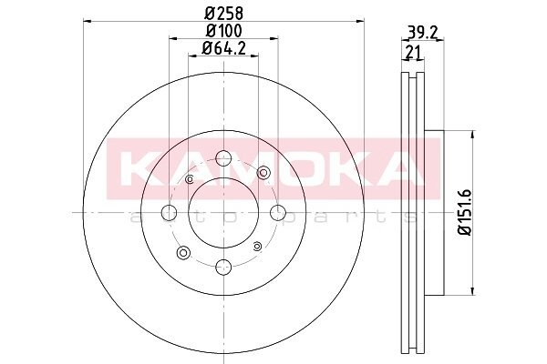 Prednji diskovi kočnica 103222 - Honda Jazz 02-