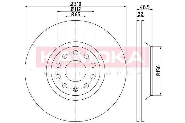 Zadnji diskovi kočnica 103227 - Audi A3 03-