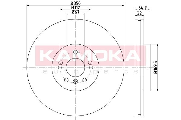 Prednji diskovi kočnica 103315 - Mercedes-Benz Klasa M W164 05-11