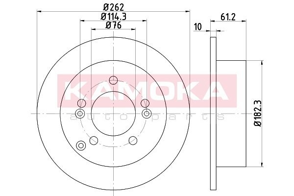 Zadnji diskovi kočnica 103162 - Hyundai Sonata 05-10