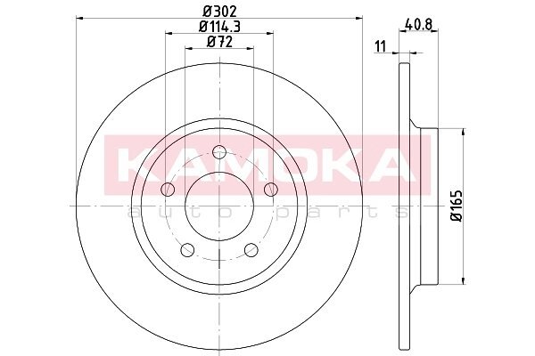 Zadnji diskovi kočnica 103180 - Mazda 5 05-