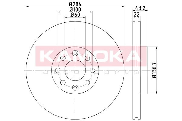 Prednji diskovi kočnica 103233 - Fiat Grande Punto 05-09