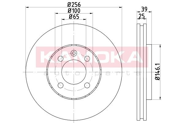 Prednji diskovi kočnica 103252 - Volkswagen Lupo 98-05