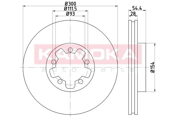 Prednji diskovi kočnica 103273 - Ford Transit 06-14