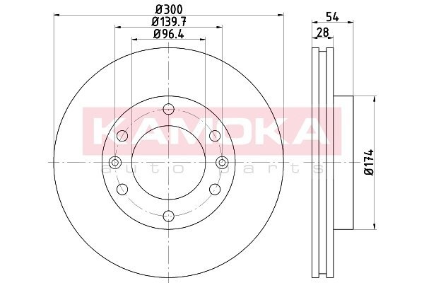 Prednji diskovi kočnica 103287 - Kia Carnival III 06-