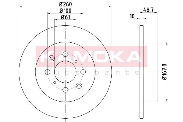 Zadnji diskovi kočnica 103151 - Honda Civic 94-06