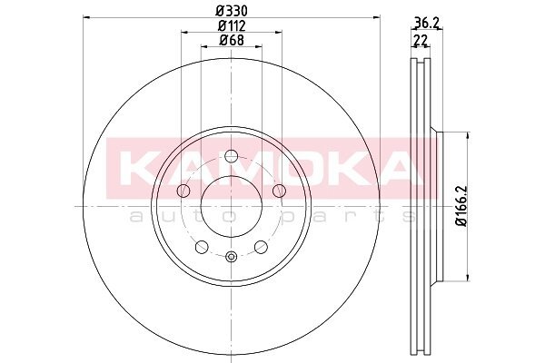 Zadnji diskovi kočnica 103235 - Audi A5 07-