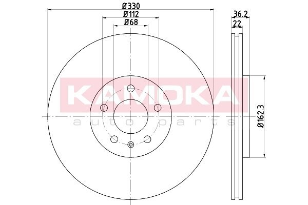 Zadnji diskovi kočnica 103238 - Audi A4 07-15