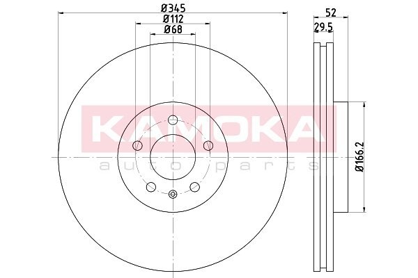 Prednji diskovi kočnica 103297 - Audi A5 07-17