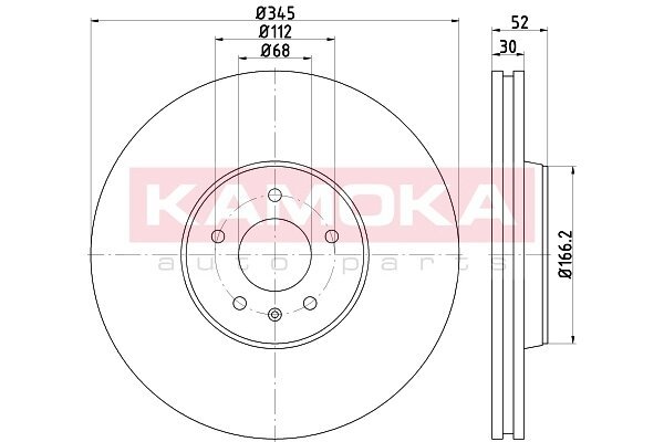 Prednji diskovi kočnica 103310 - Audi A4 07-15