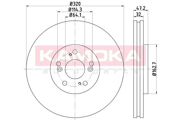 Prednji diskovi kočnica 103318 - Honda Accord VIII 08-15