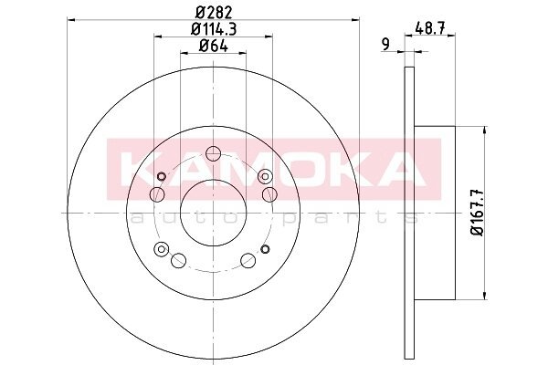 Zadnji diskovi kočnica 103155 - Honda Accord VIII 08-15