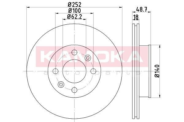 Prednji diskovi kočnica 103207 - Hyundai i10 08-