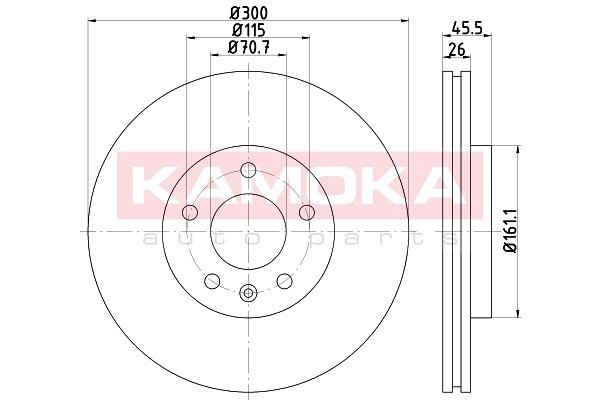 Prednji diskovi kočnica 103265 - Chevrolet Cruze 09-