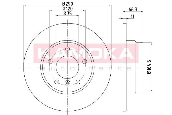 Zadnji diskovi kočnica 103185 - BMW Serija 1 10-