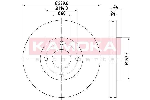 Prednji diskovi kočnica 103250 - Nissan Cube 10-