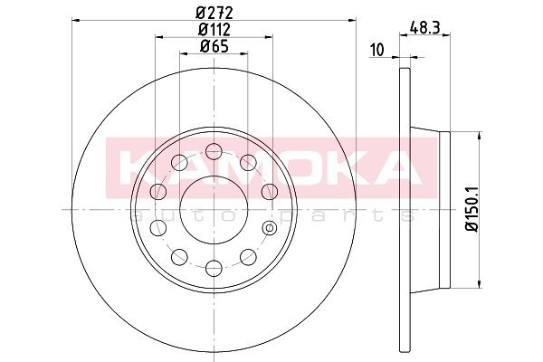 Zadnji diskovi kočnica 103171 - Audi A1 10-18