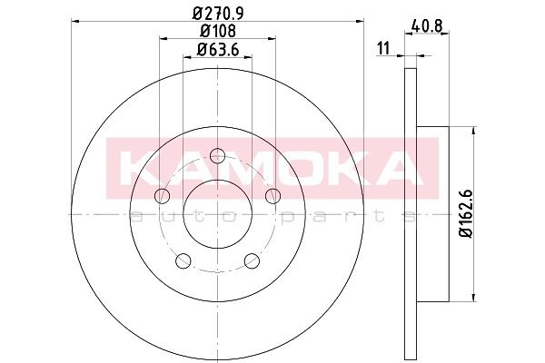 Zadnji diskovi kočnica 103183 - Ford Focus 10-