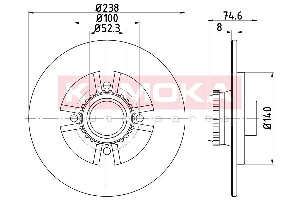 Zadnji diskovi kočnica 1031139 - Renault Clio 99-