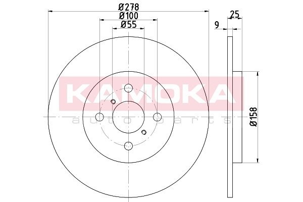 Zadnji diskovi kočnica 103150 - Daihatsu Charade 11-