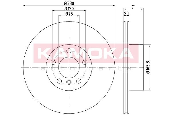 Zadnji diskovi kočnica 103220 - BMW X3 11-17