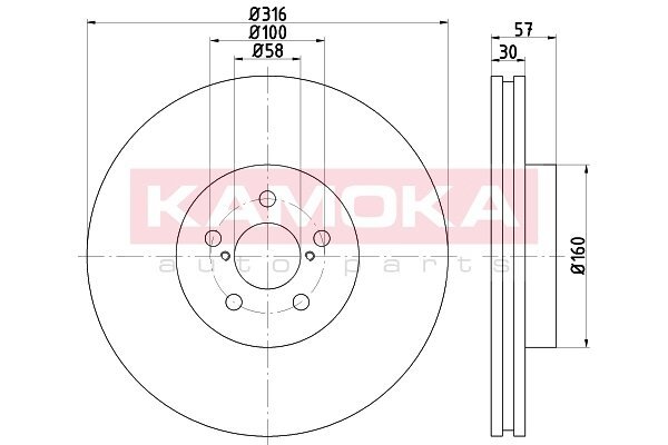 Prednji diskovi kočnica 103303 - Subaru Forester 13-