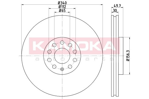 Prednji diskovi kočnica 103313 - Seat Leon 12-