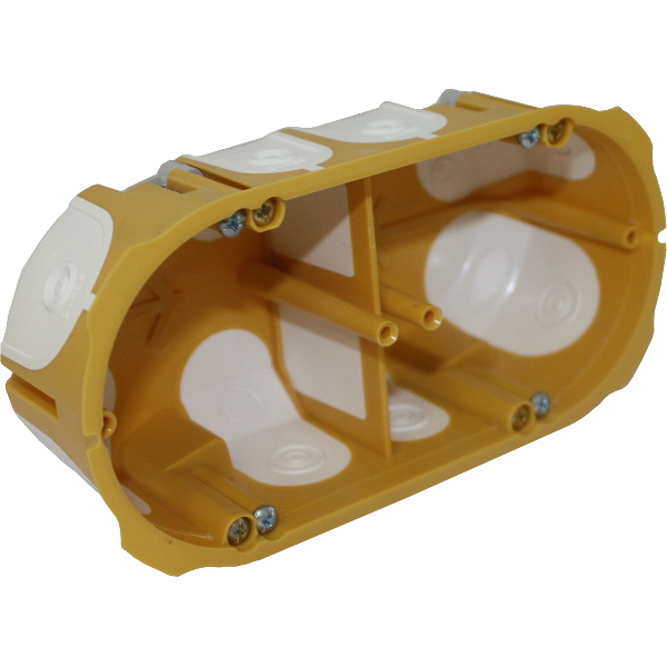 Dozna Kopos KPL 64-50/2LD za rigips, dvostruka, 138x68x50mm (ŠxVxD), IP30, samogasiva