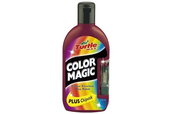 Vosak Turtle Wax Color Magic- BORDO + svinčnik za odstranjevanje prask GRATIS, 500 ml