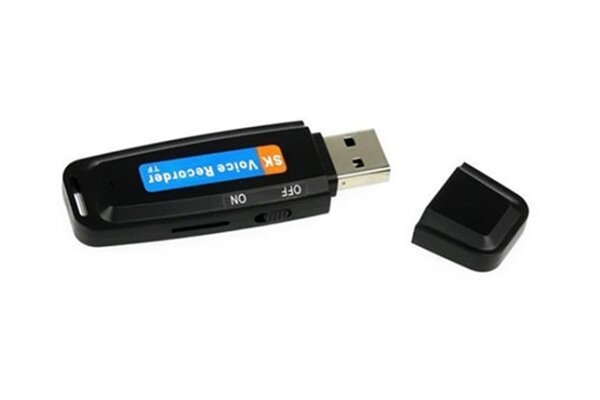 USB memorija sa diktafonom, crna