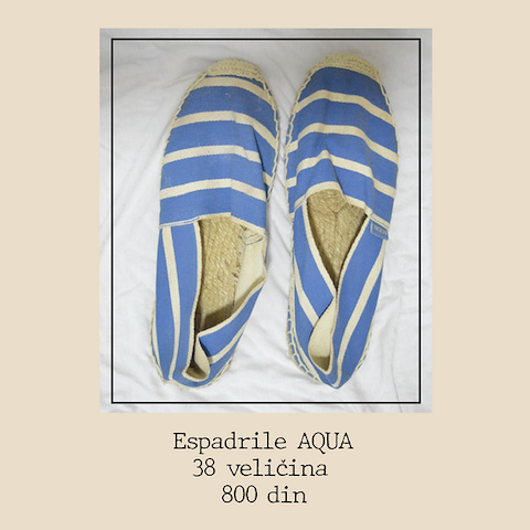 Espadrile brenda AQUA