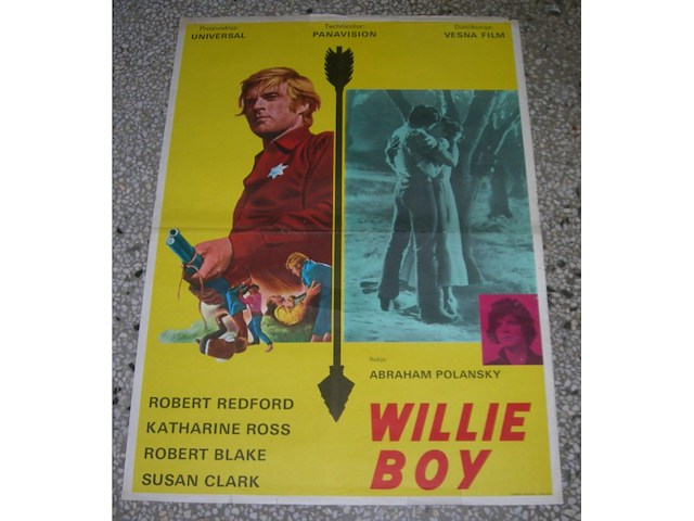 Willie Boy (Robert Redford) - filmski plakat