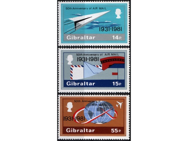 kt422c  21.sep1981  Gibraltar  Mi426-8 **