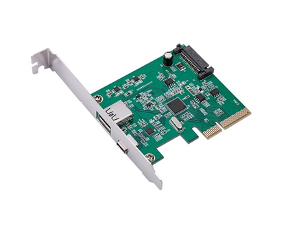 E-GREEN PCI-Express kontroler USB 3.1 Type-A+USB-C Host