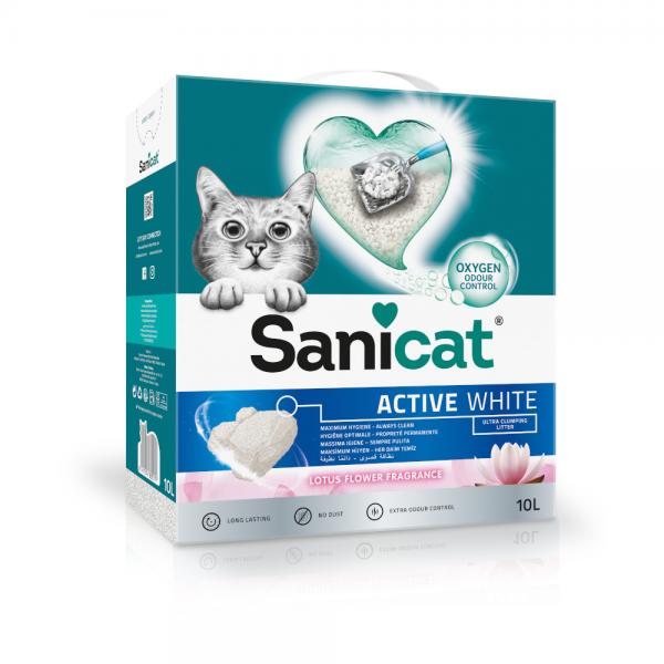 SANICAT Active white LOTUS grudvajući posip