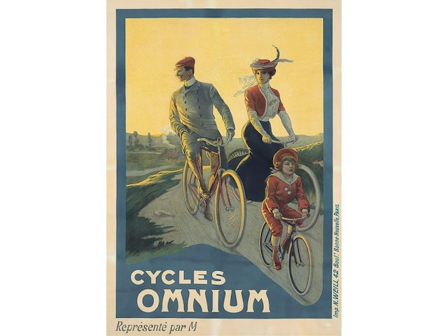 Cycles Omnium (1896)  reprodukcija A3