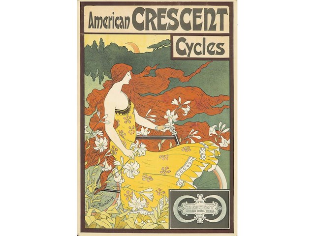 American Crescent Cycles (1899)  reprodukcija A3