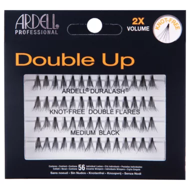 Individualne trepavice bez čvorića ARDELL Double Up Duralash Medium Black