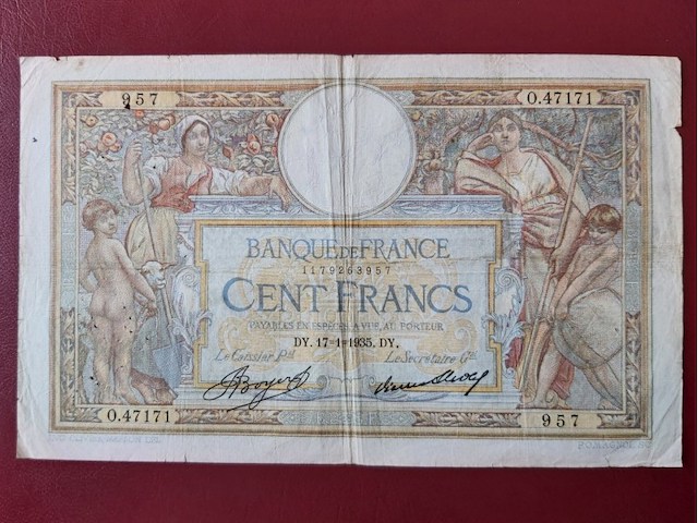 100 FRANCS 1935