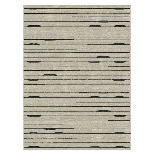 TEPIH SISAL STYLE SREBRNO/CRNI 120X170CM