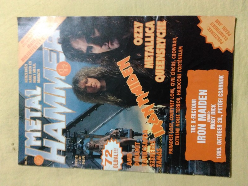 Metal Hammer, oktobar 1995,poster Pearl Jam, Clawfinger