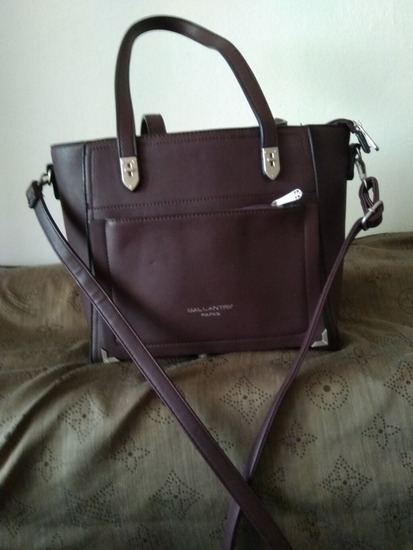 GALLANTRI PARIS tamno bordo torba
