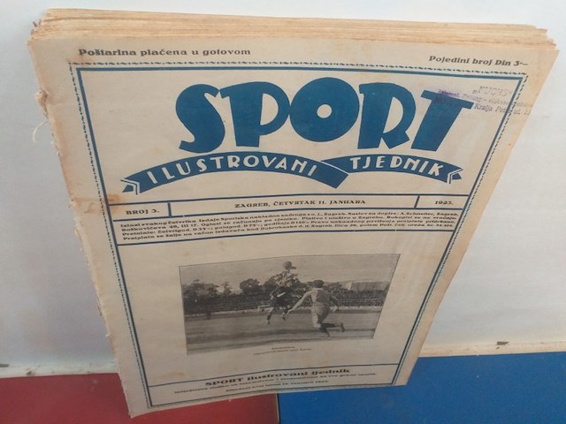 SPORT ILUSTROVANI TJEDNIK 1923 - JAN. BR.3