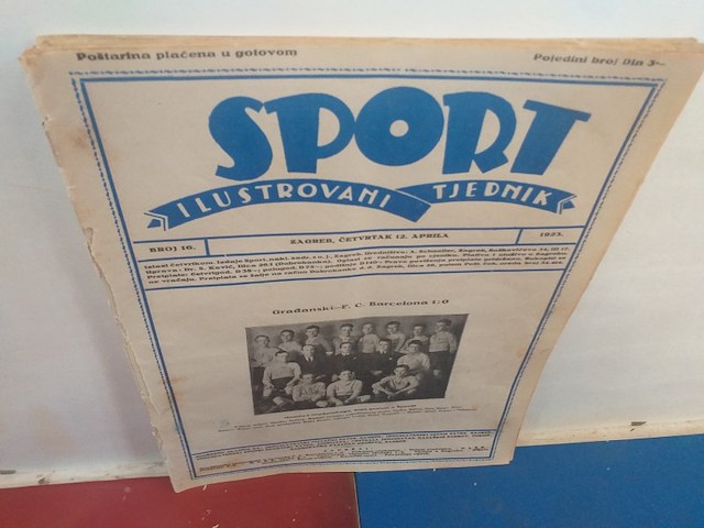 SPORT ILUSTROVANI TJEDNIK 1923 - apr. BR.16