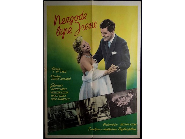 NEZGODE LEPE IRENE (1953) YUG koprodukcija PLAKAT
