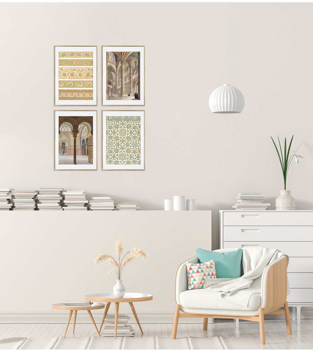 WALL ART SET sa temom ORNAMENTI za dnevni boravak ili radni prostor (art. wa08)