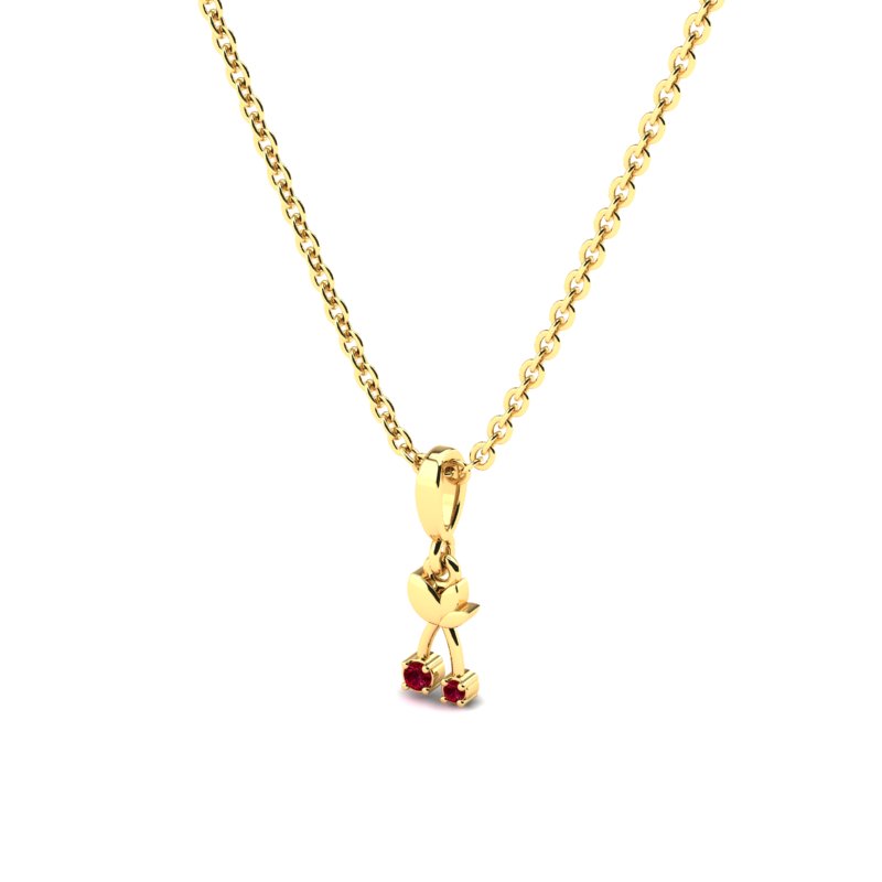 Zlatna ogrlica sa cirkonima Cherry