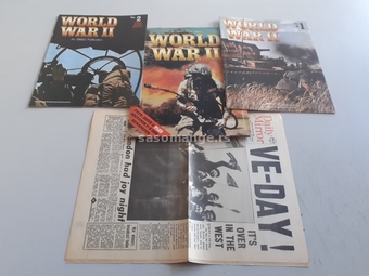 World War II Issue 1&nbsp;and 2 Magazines Plus W-E newspaper RARE