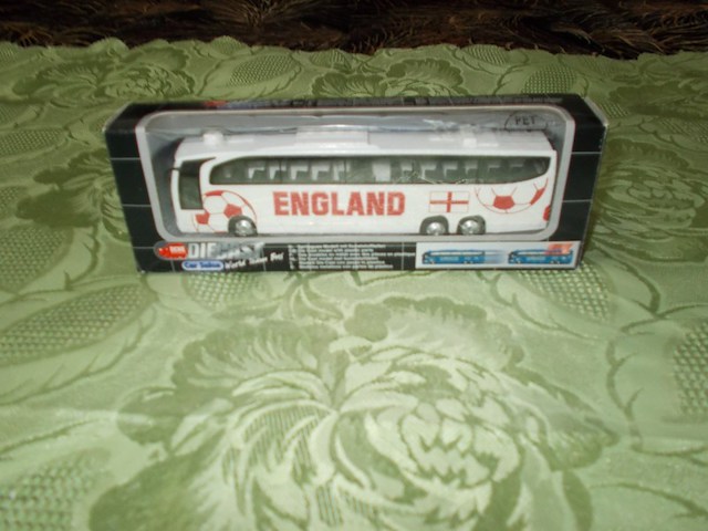 Dickie Die Cast World Team Bus FIFA World Cup-England