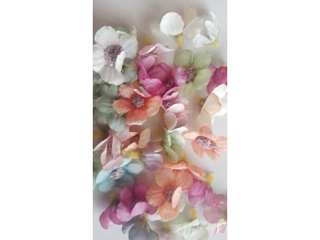 *U383-Cvetovi od tekstila 2,5cm/pakovanje